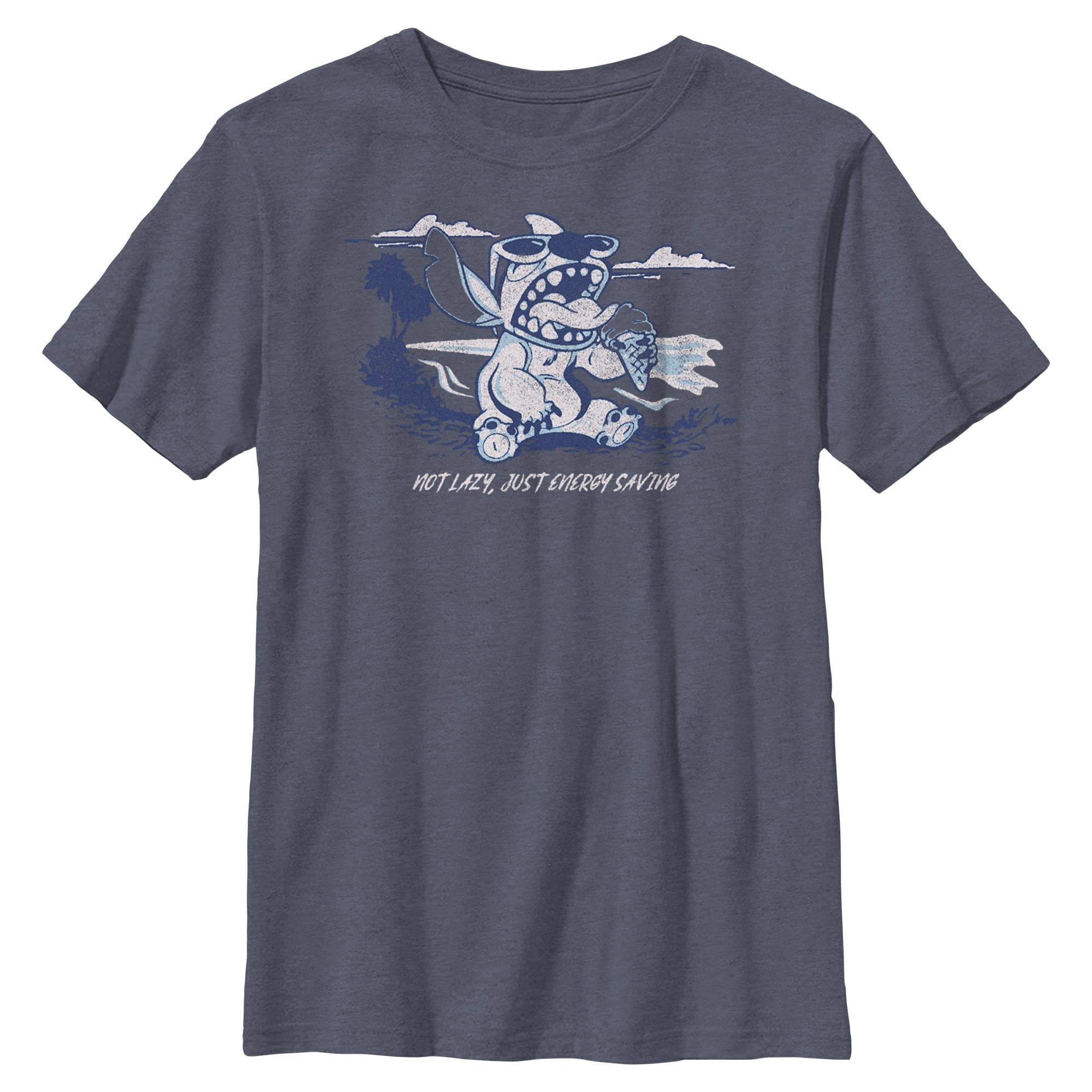 Boys Lilo & Stitch Just Energy Saving T Shirt - Walmart.com