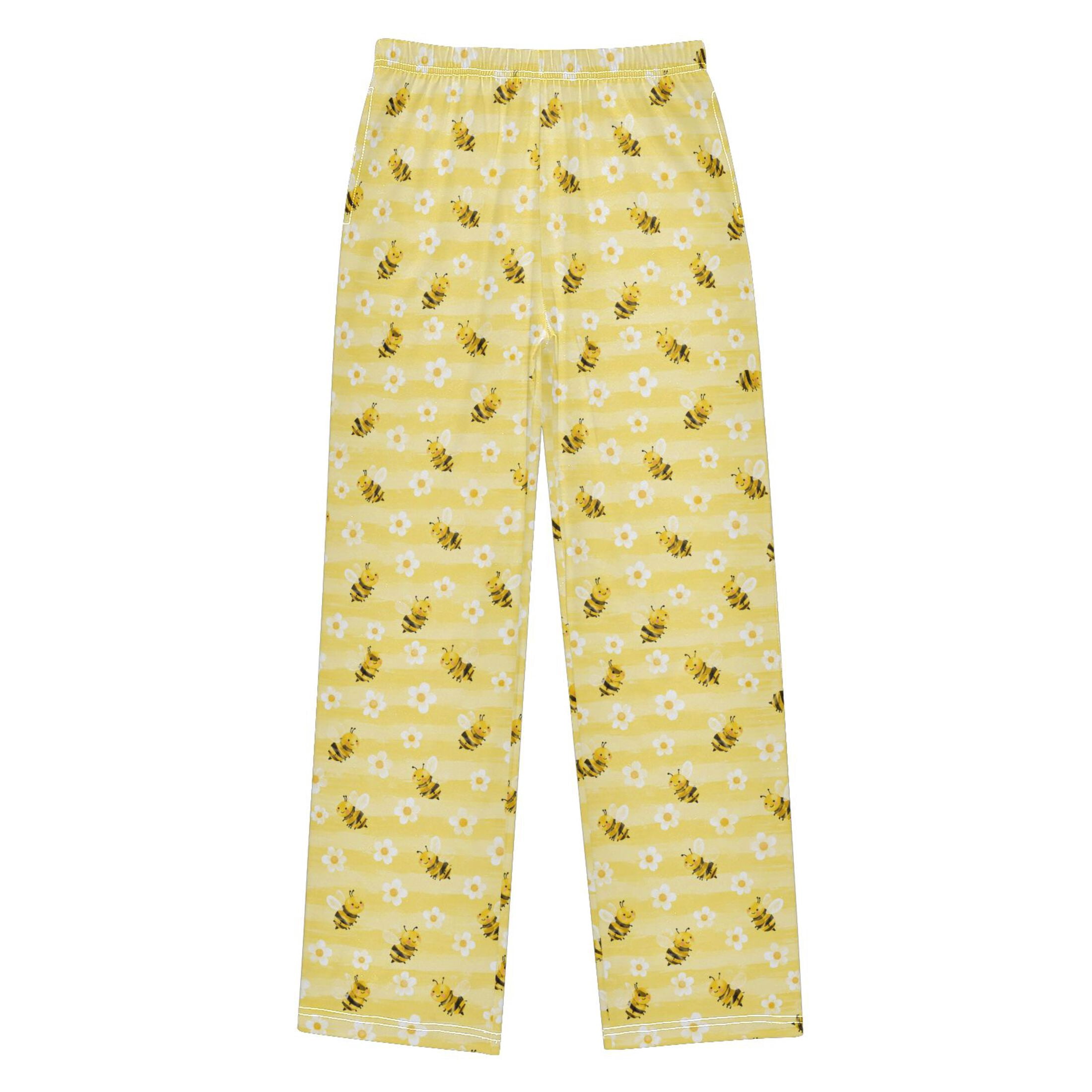Boys Long Pajama Pants Soft Sleepwear Kids Lounge PJ Bottoms with Side ...