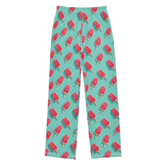 Boys Long Pajama Pants Soft Sleepwear Kids Lounge PJ Bottoms with Side ...