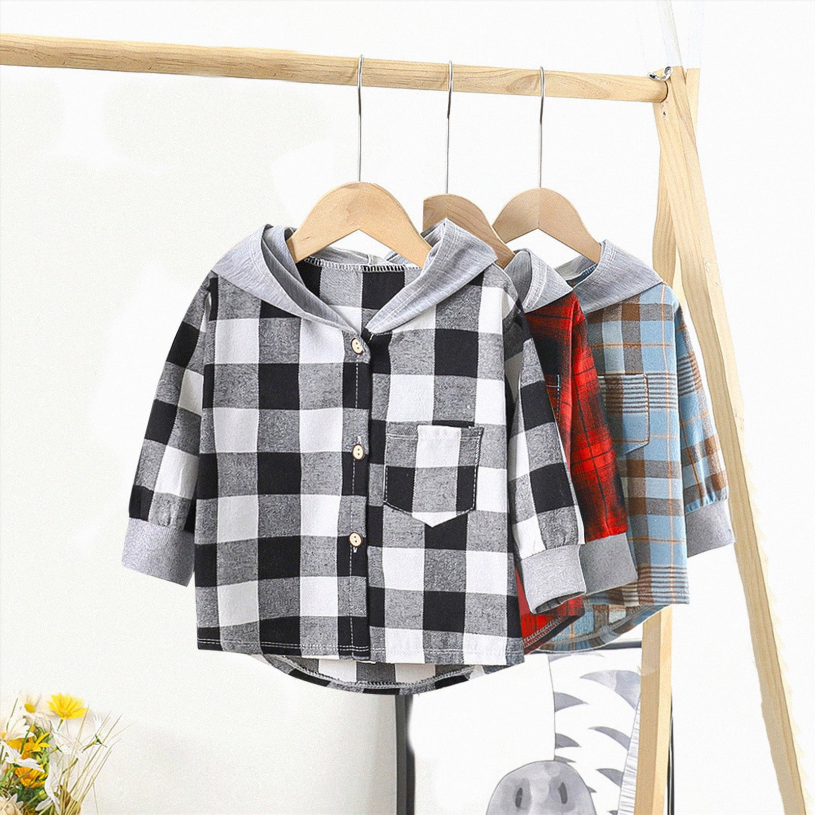 Boys' Long Sleeve Dress Shirts Classic Collared Button-Down Tshirt ...