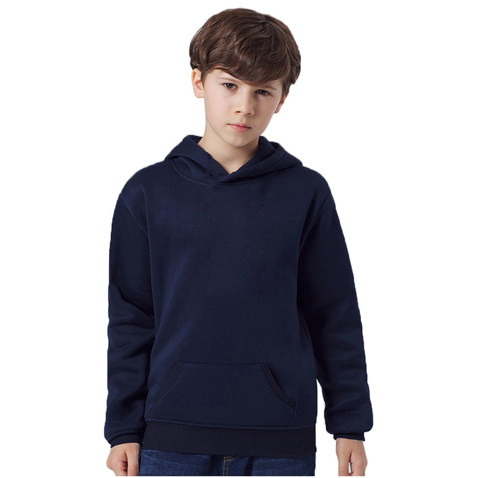 Boys Long Sleeve Hoodies Kids Cotton Hooded Sweatshirts with Pocket ...