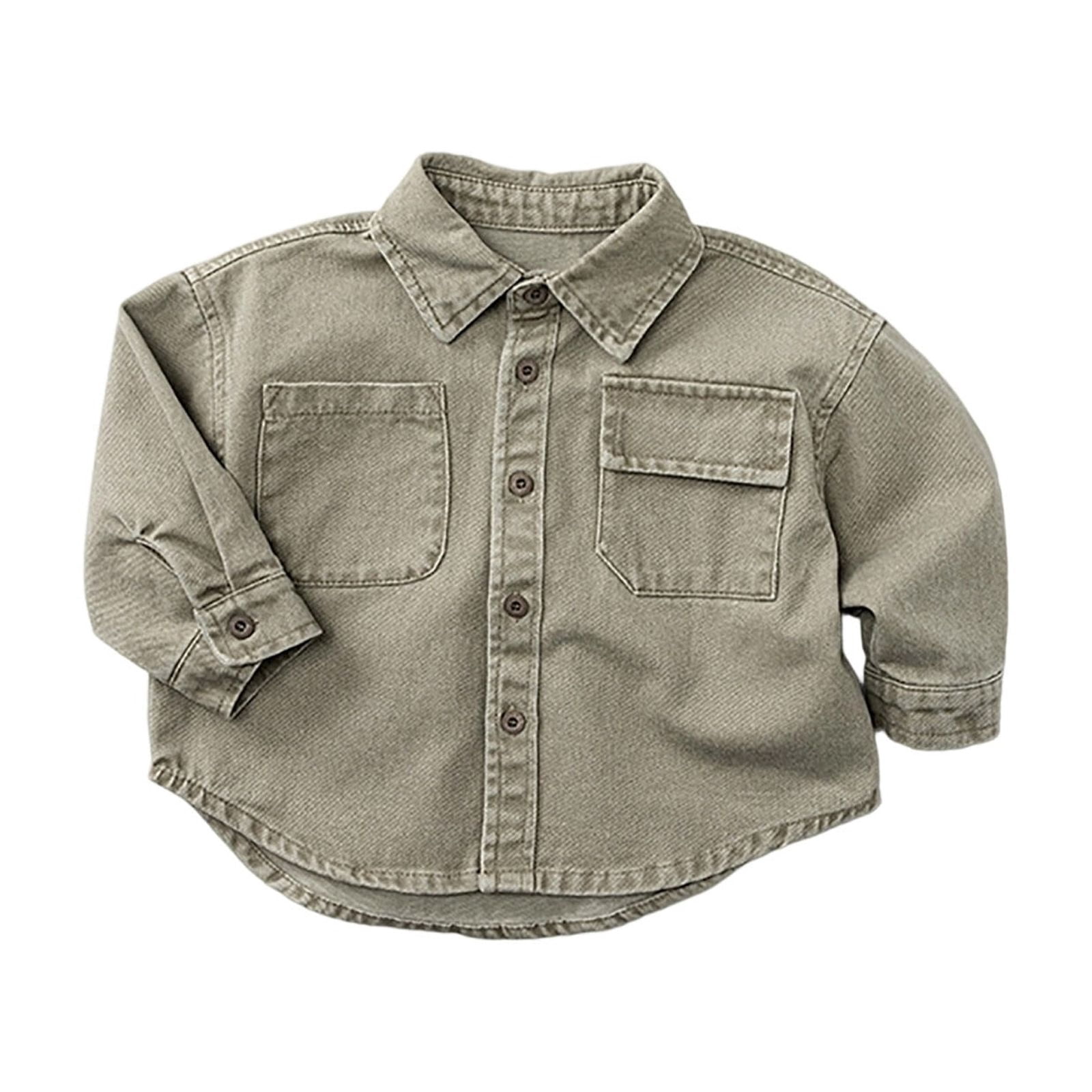 Boys Long Sleeve Shirts Loose Casual Tee Kids Clothes Boys Shirts for ...
