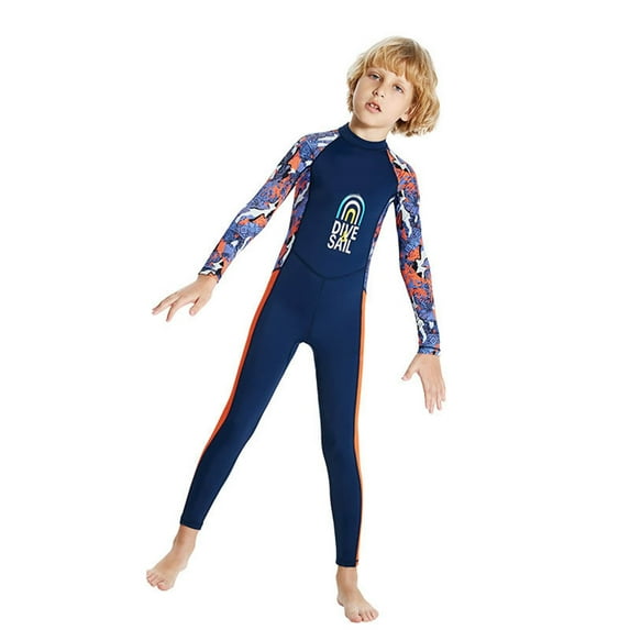 Boys Long Sleeve Sun Rash Guard Swimwear Wetsuit For Kids Outdoor ...