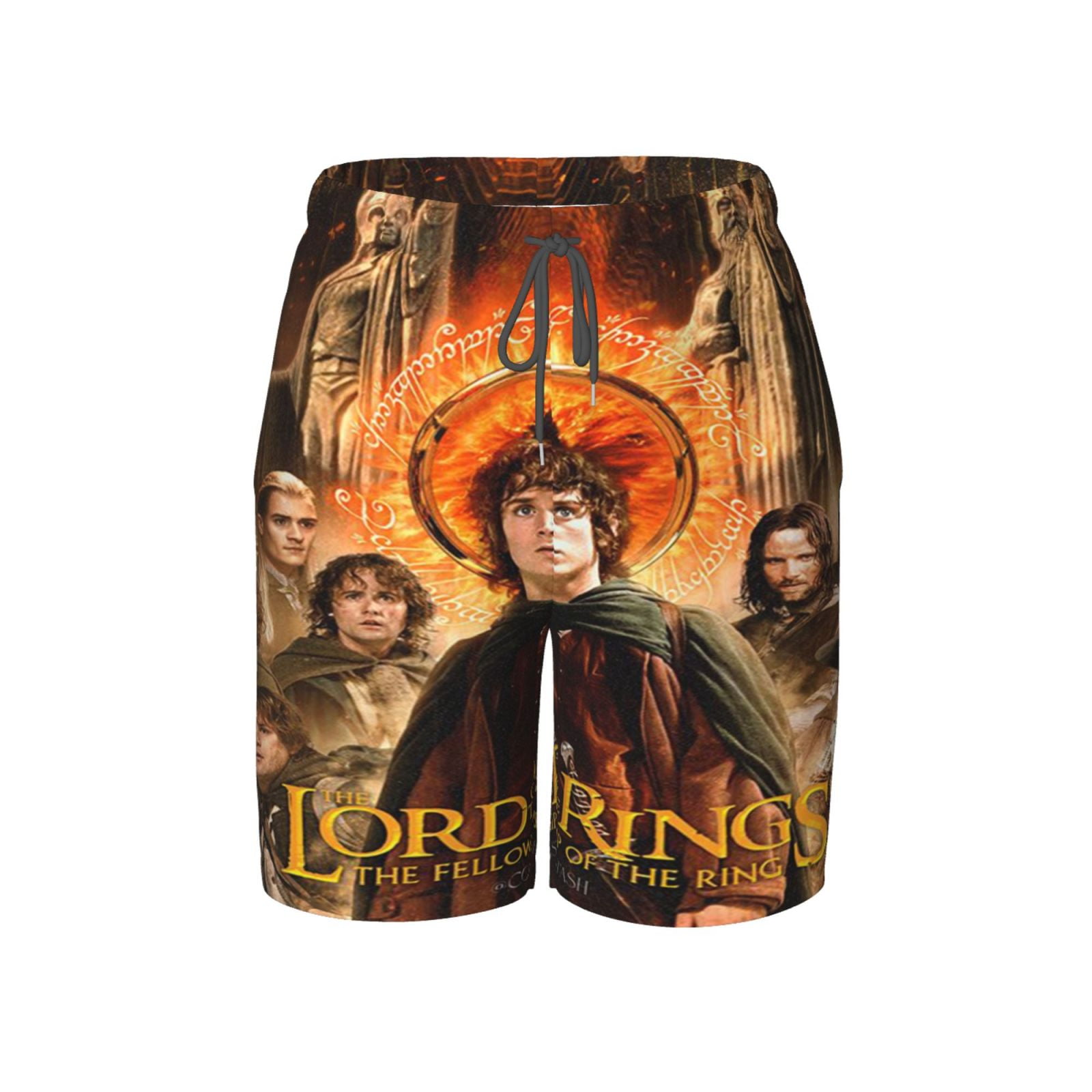 Boys Lord Of Ring Swim Trunks With Mesh Liner Kids Cartoon Quick Dry ...