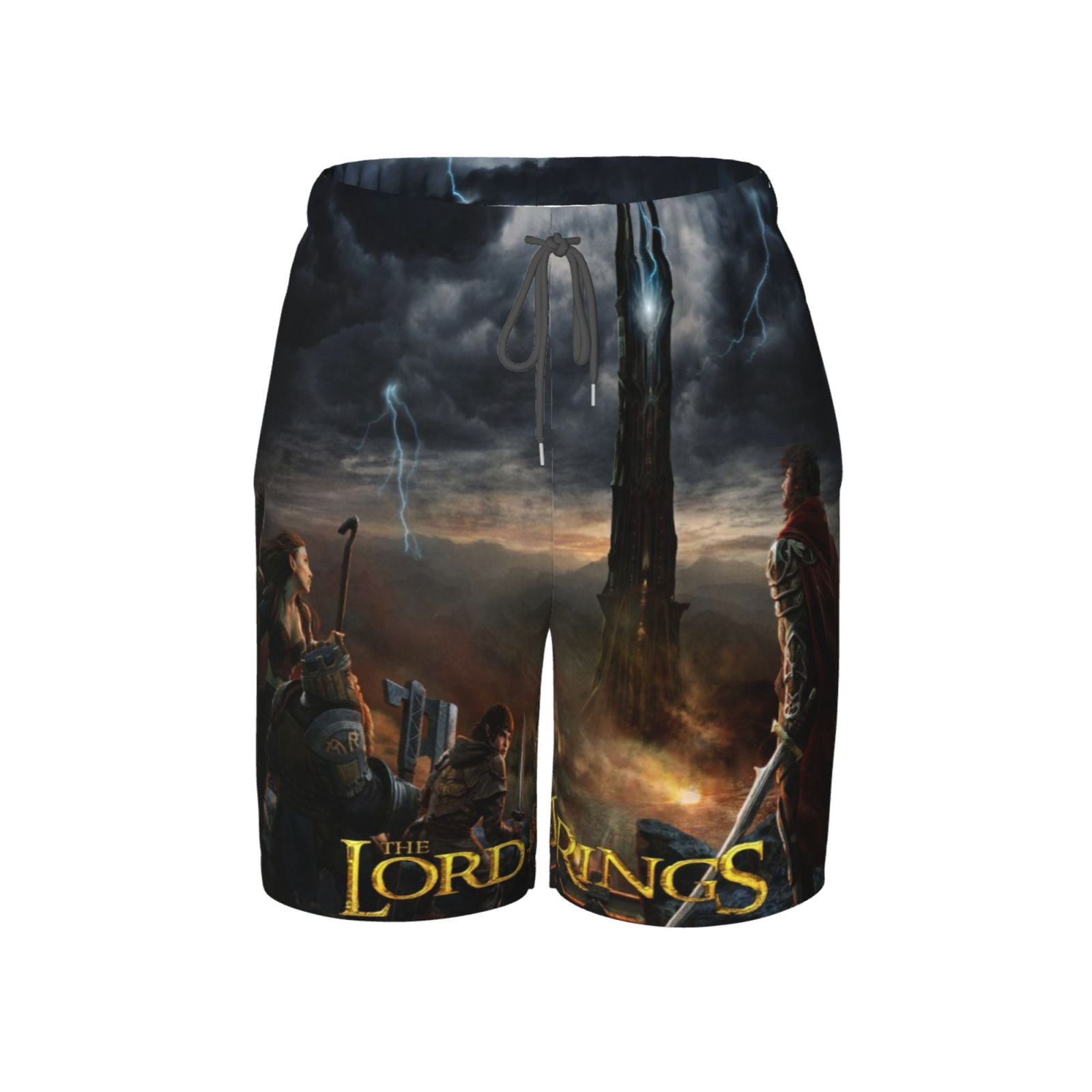 Boys Lord Of Ring2 Swim Trunks With Mesh Liner Kids Cartoon Quick Dry ...