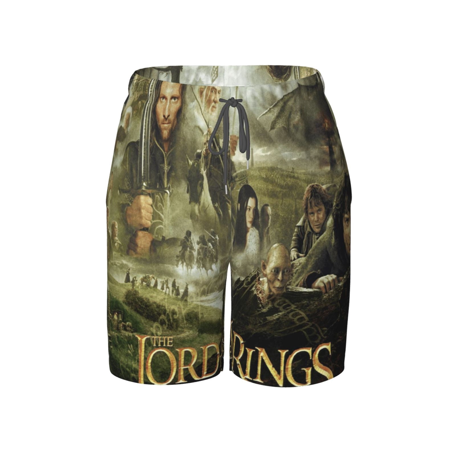 Boys Lord Of Ring2 Swim Trunks With Mesh Liner Kids Cartoon Quick Dry ...
