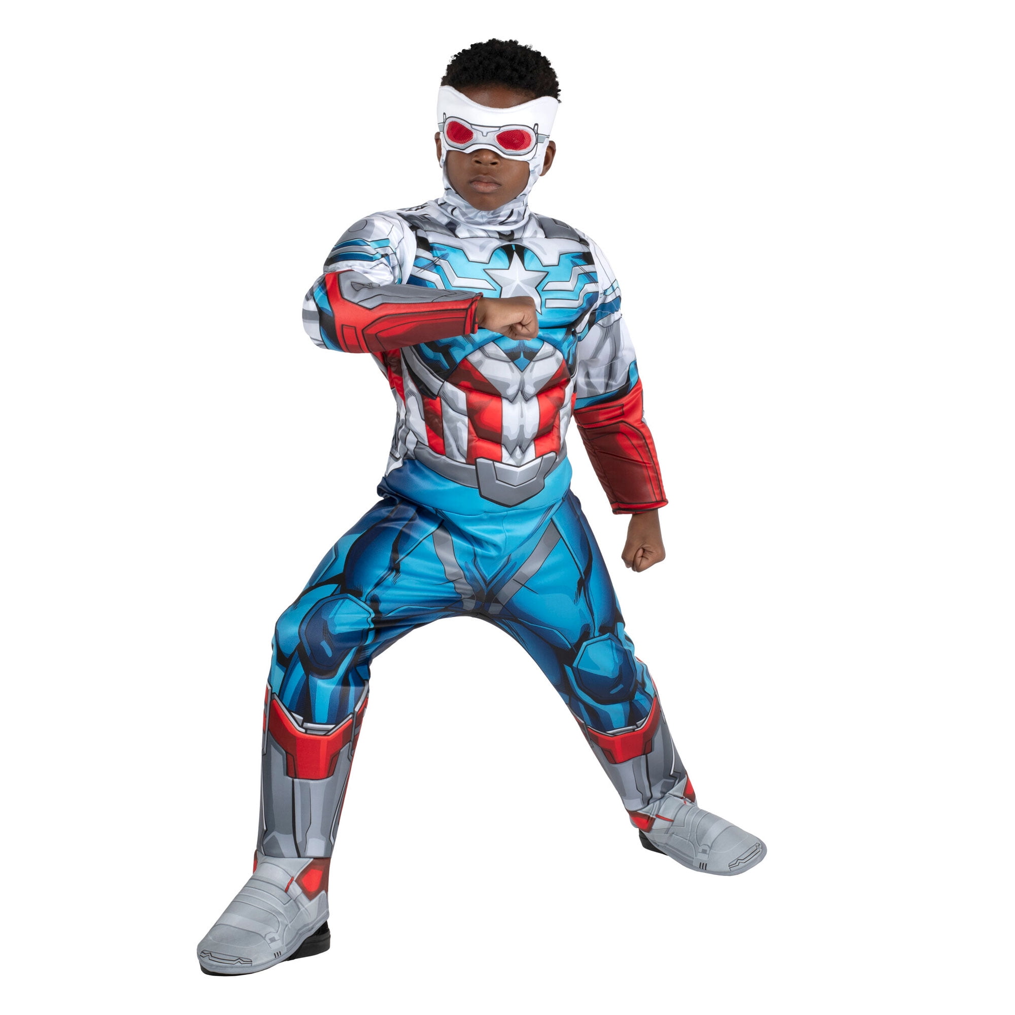 Boys MARVEL Captain America Sam Wilson Child Deluxe Costume - Walmart.com
