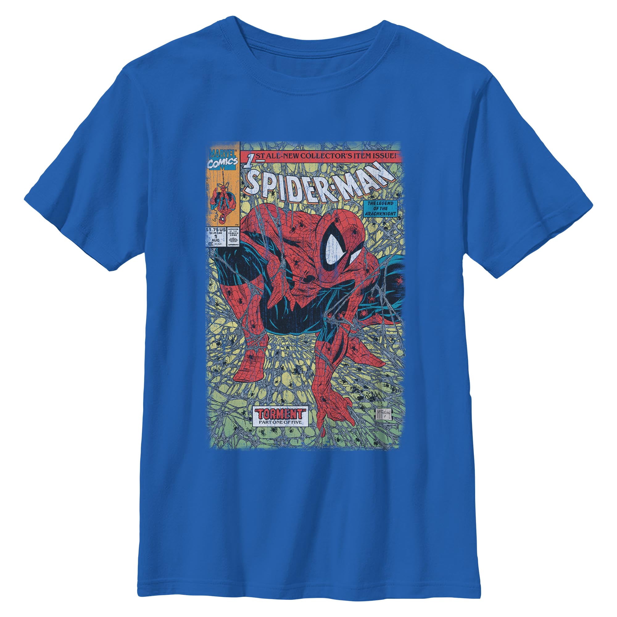 Boys Marvel Spider-Man Torment Comic Cover T Shirt - Walmart.com