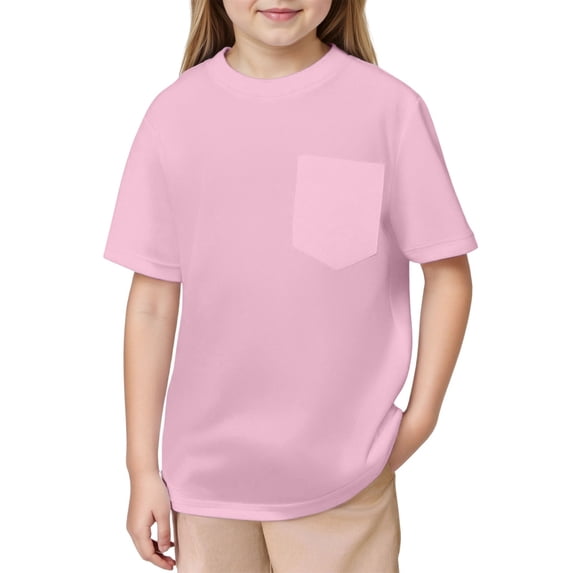 Boys Mesh Crew Neck Short Sleeve Tee with Pocket Unisex Toddler ...