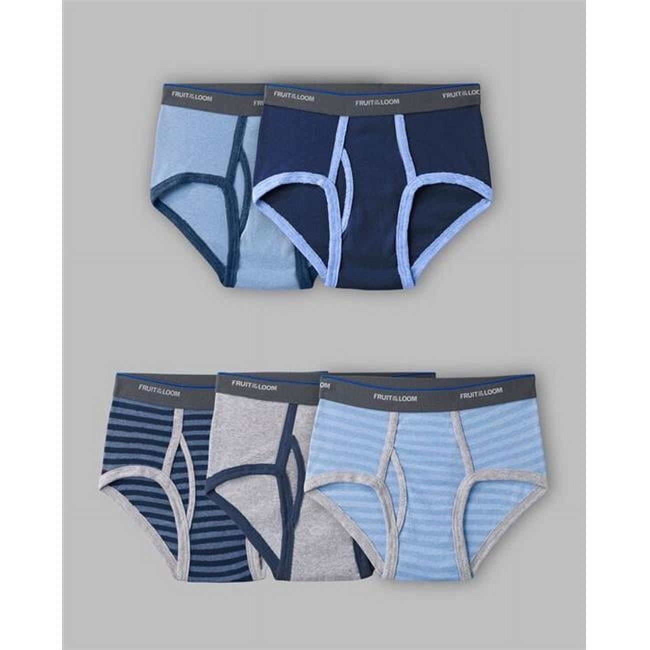 Boys Mid Rise Fashion Briefs, Assorted Color - Large - Pack of 5 ...