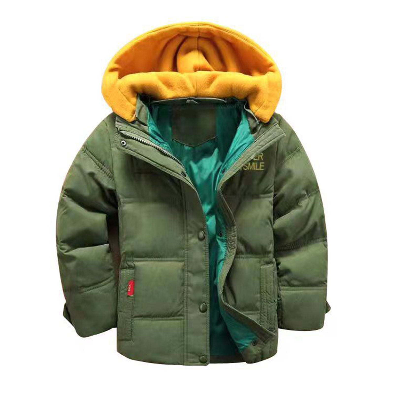 Boys Midweight Jacket Toddler Rain Coat Boys' Big Kid Medium Weight ...