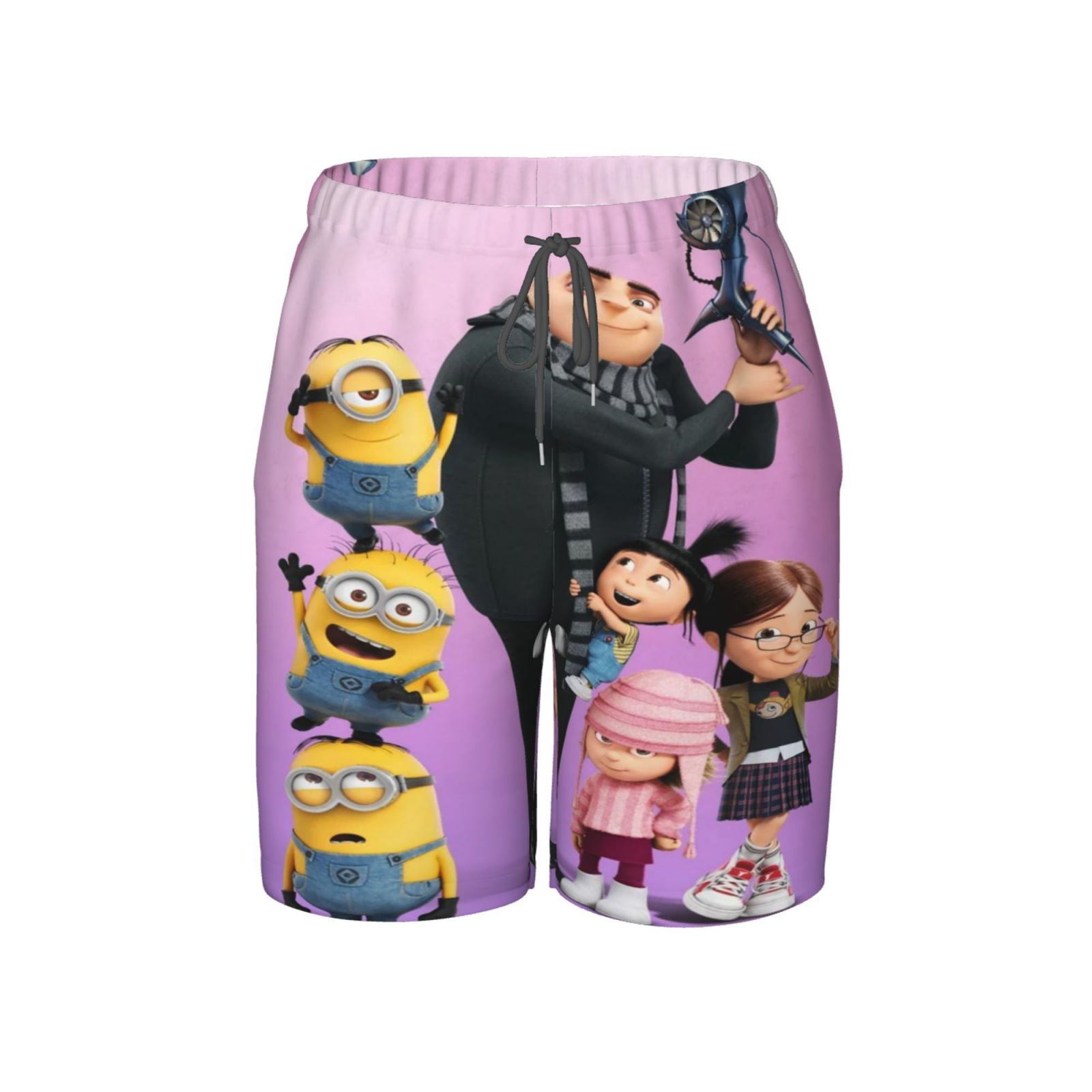 Boys Minions Swim Trunks Mesh Liner Swim Shorts Quick Dry Bathing Suit ...