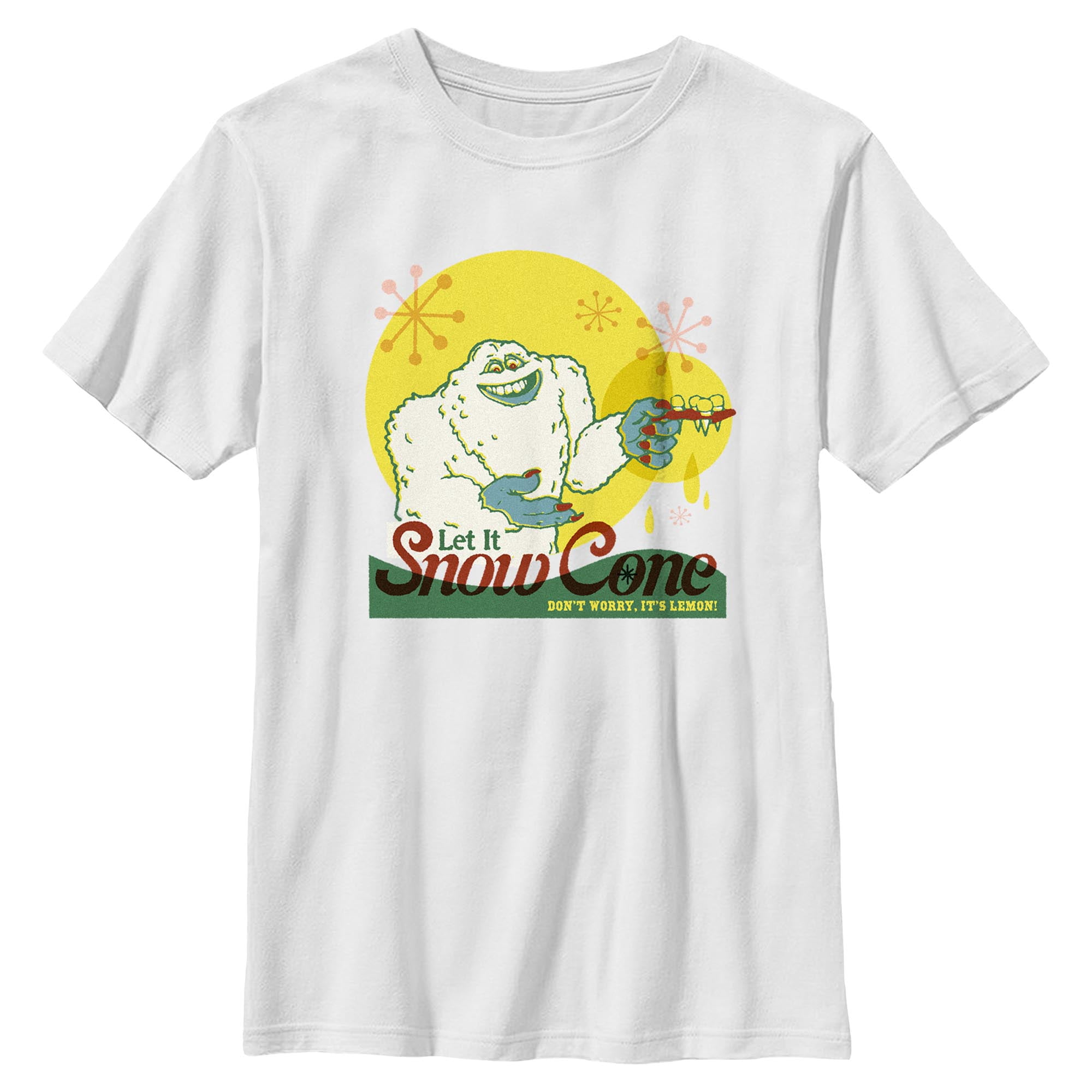 Boys Monsters Inc Let It Snow Cone It's Lemon T Shirt - Walmart.com