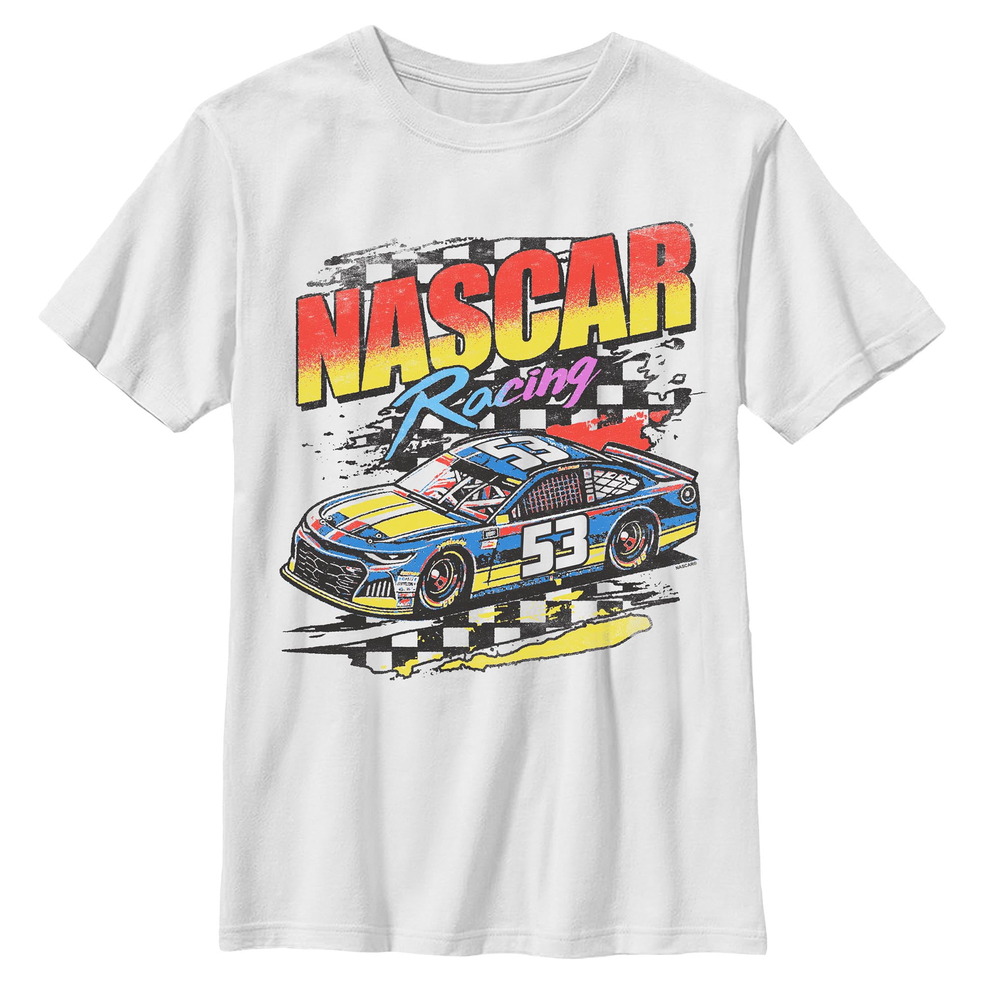 Boys NASCAR Retro Racing Car Number 53 T Shirt - Walmart.com