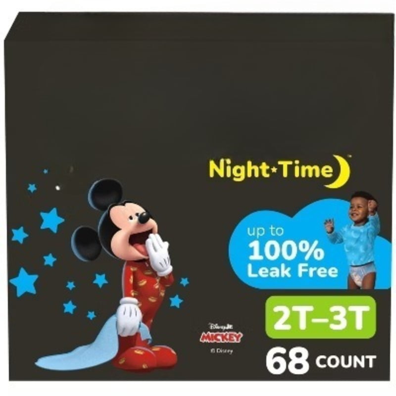 Boys' Night-Time Potty Training Pants - 2T-3T - 68ct - Walmart.com