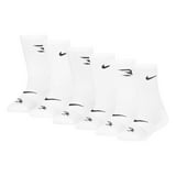 Nike 3BRAND Boys Dri-FIT Socks 6-Pack, White, Size 7-9, Polyester ...