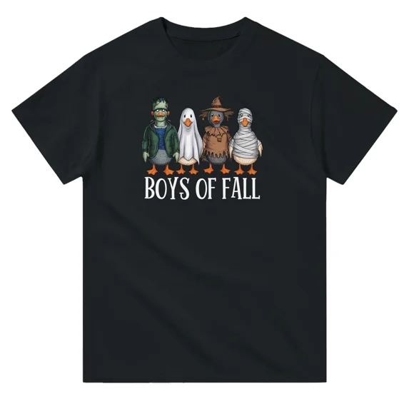 Boys Of Fall Football Season Sports Humorous Graphic Statement Unisex T ...