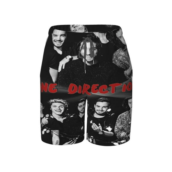 Boys One Direc-,Ti0n Swim Trunks With Mesh Liner Kids Cartoon Quick Dry ...