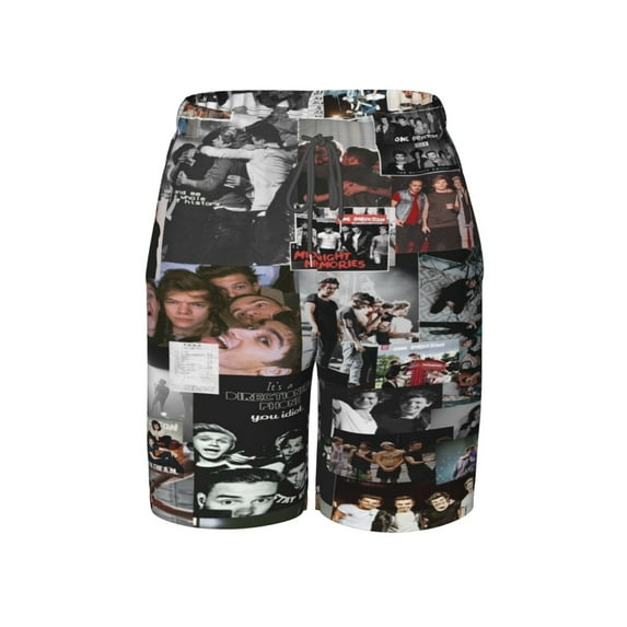 Boys One Direc-,Ti0n Swim Trunks With Mesh Liner Kids Cartoon Quick Dry ...