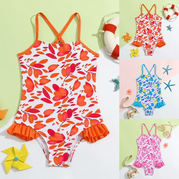 Boys One Piece Swimsuit Bathing Suit Rash Guard Kid Short Sleeve ...