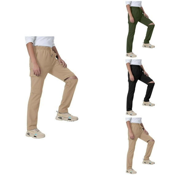 Boys Outdoor Convertible Pants with Detachable Legs, Lightweight ...