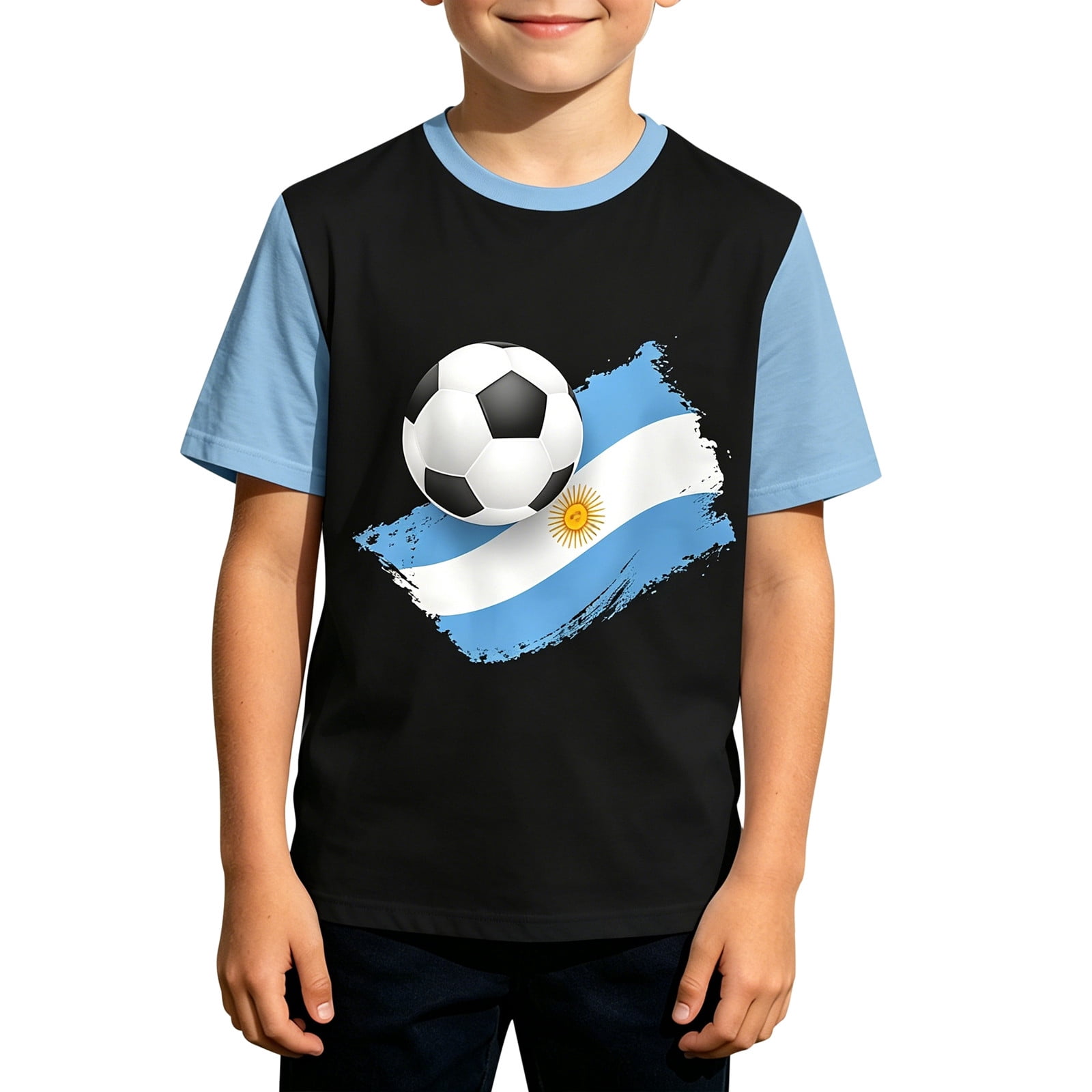 Boys Outdoor Tops Football Themed Training Color Blocked Beach ...