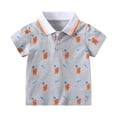 Boys Outdoor Tops Short Sleeve Colorful Cartoon Print Comfort Petite ...
