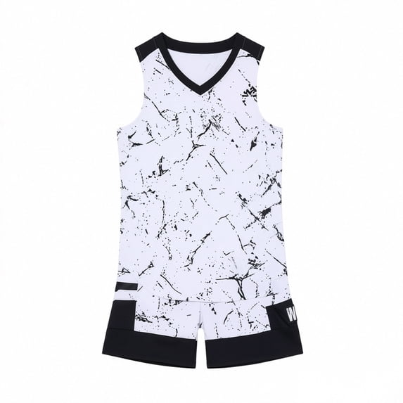 Boys Outfit Casual Sleeveless V Neck Top Drawstring Shorts 2Pc Beach ...