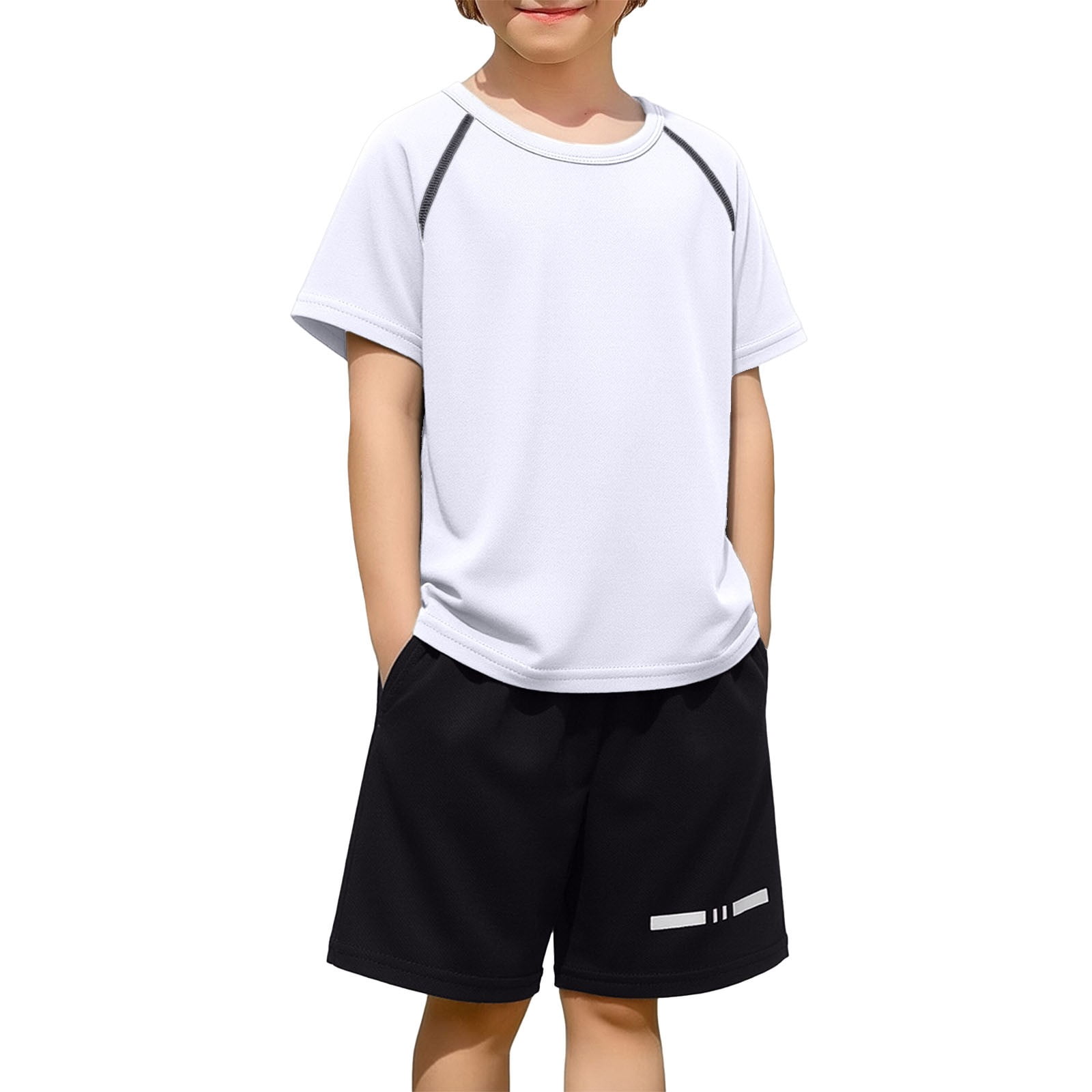 Boys Outfit Sets 2 Piece Short Sleeve Tee Shorts Beach Sets for Kids ...