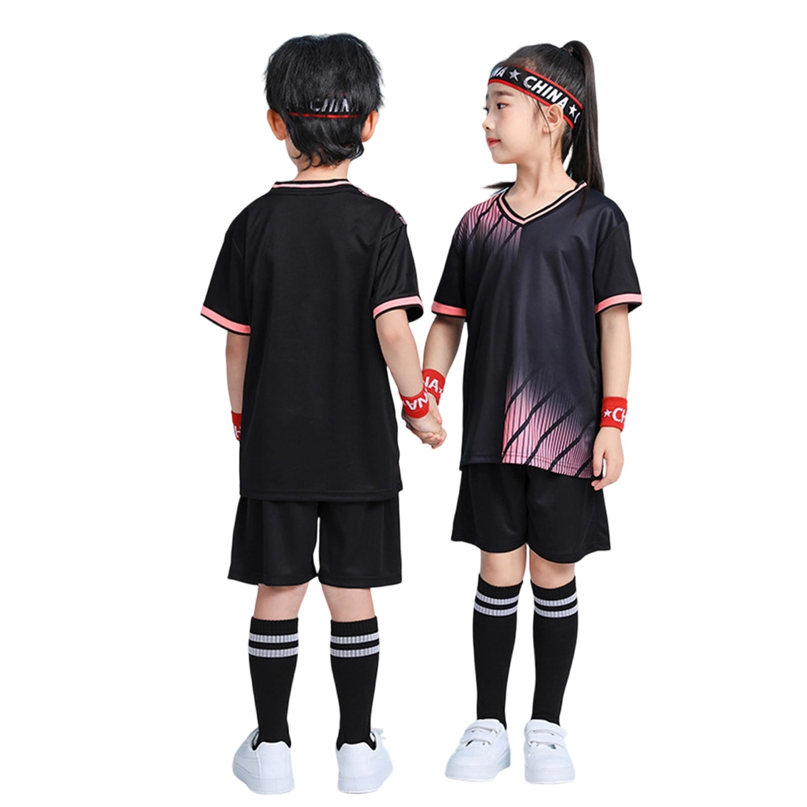 Boys Outfit Sets Girls Football Sports Quick Drying Sports Kids ...