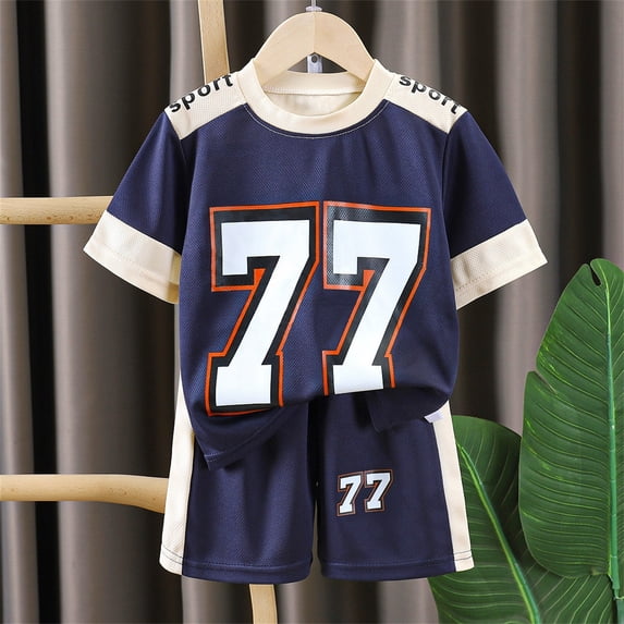 Boys Outfits Size 2-3Y Crew Short Sleeve Top with Shorts Summer Set ...