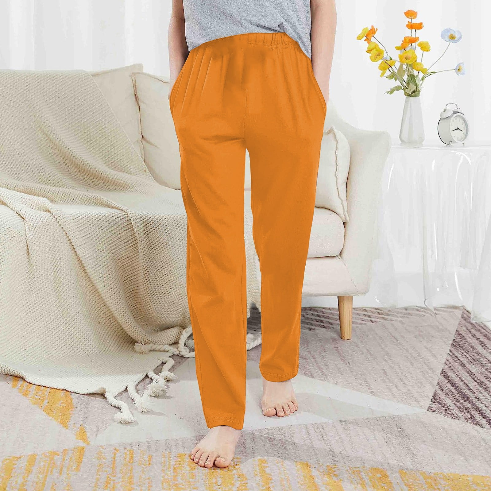 Boys Pajama Pants Long Sleep Soft Elastic Waist Bottoms Lounge With 2 ...
