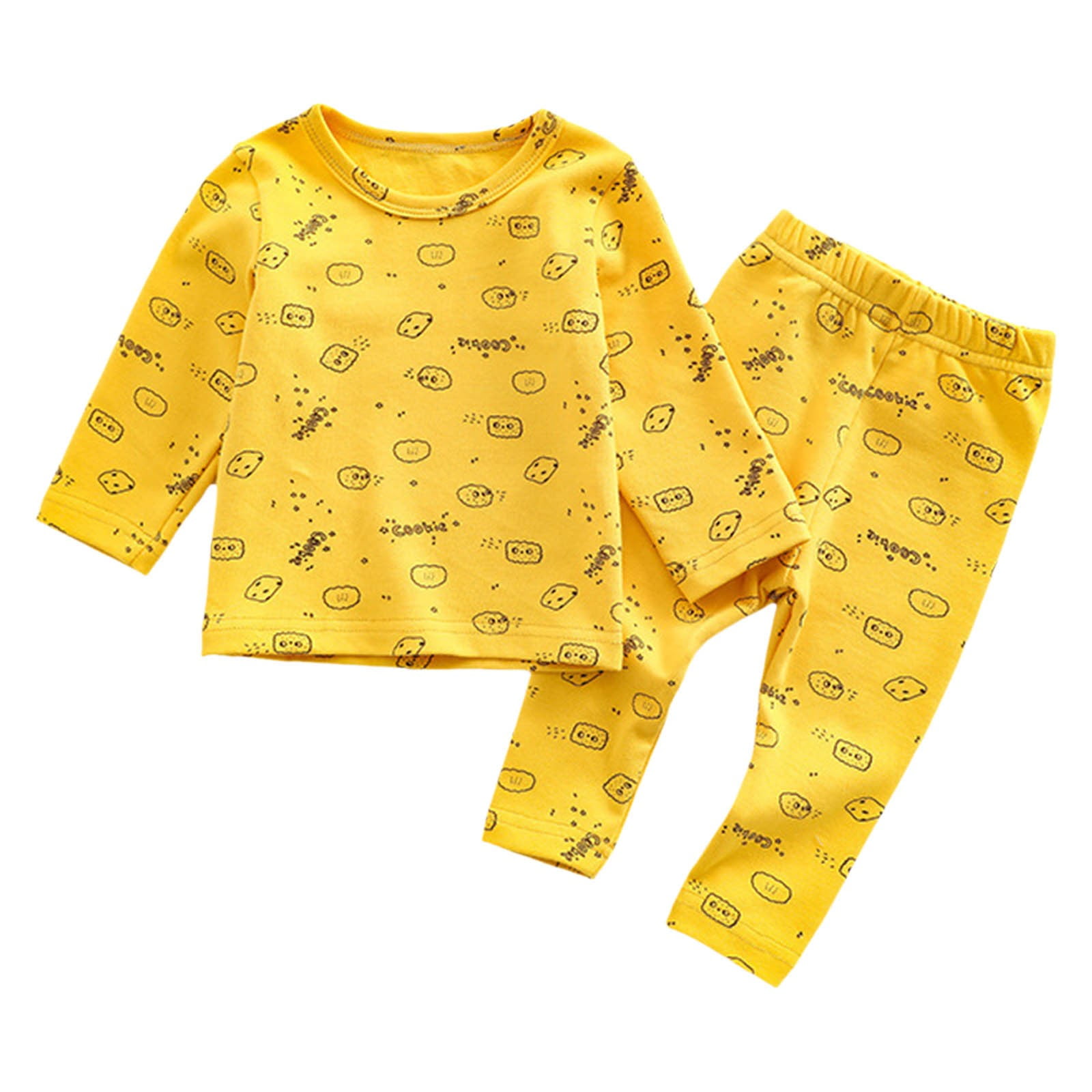 Boys Pajama Sets Cotton Long Sleeve Top & Pants Matching Holiday Pjs ...