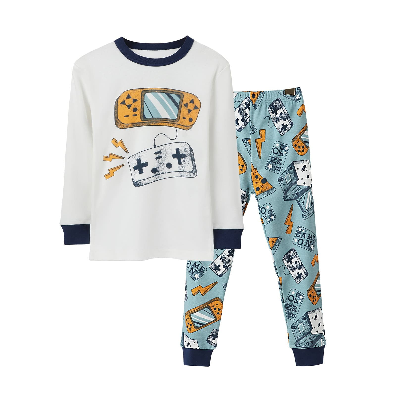 Boys Pajamas Cartoon Cute Print Long Sleeve Top Trousers Outfits Set (Toddler Boys) - Walmart.com