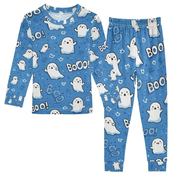 Boys Pajamas Girls Pajama Cute White Ghost Cute Comfortable Cotton Two ...