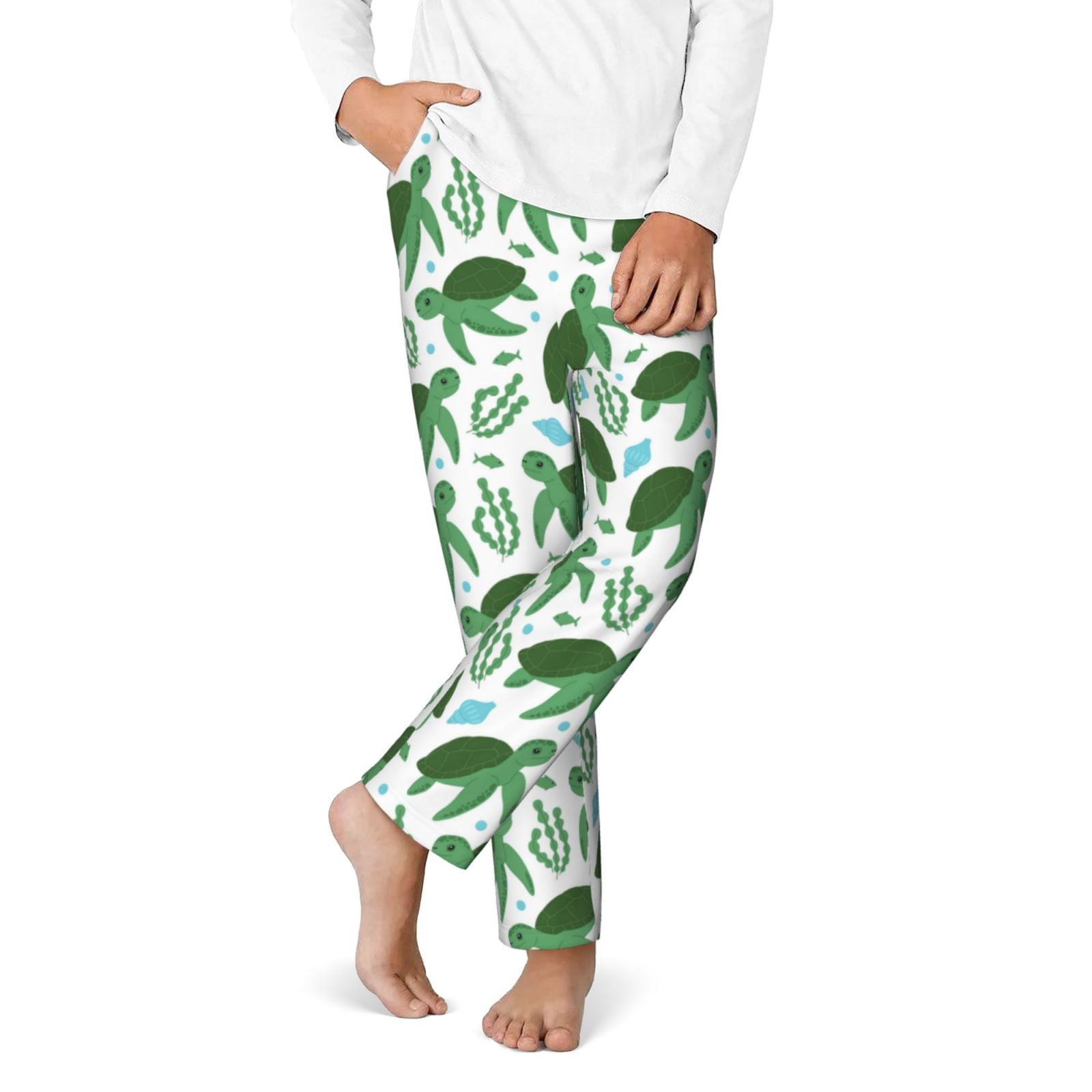 Boys Pajamas Pants - Cartoon Turtle(1) Soft Cotton Kids Pajamas, Comfy ...