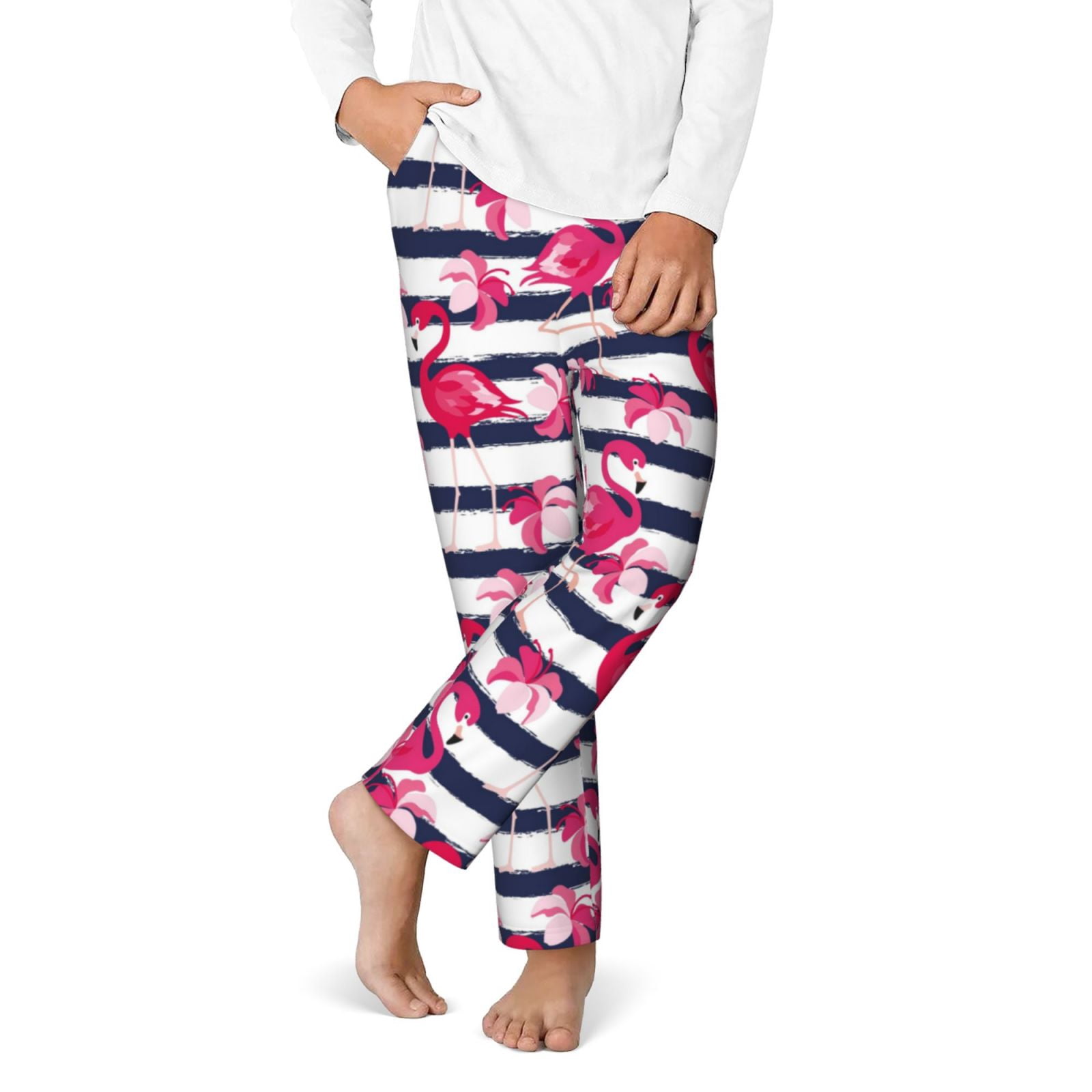 Boys Pajamas Pants - Flamingos(1) Soft Cotton Kids Pajamas, Comfy ...