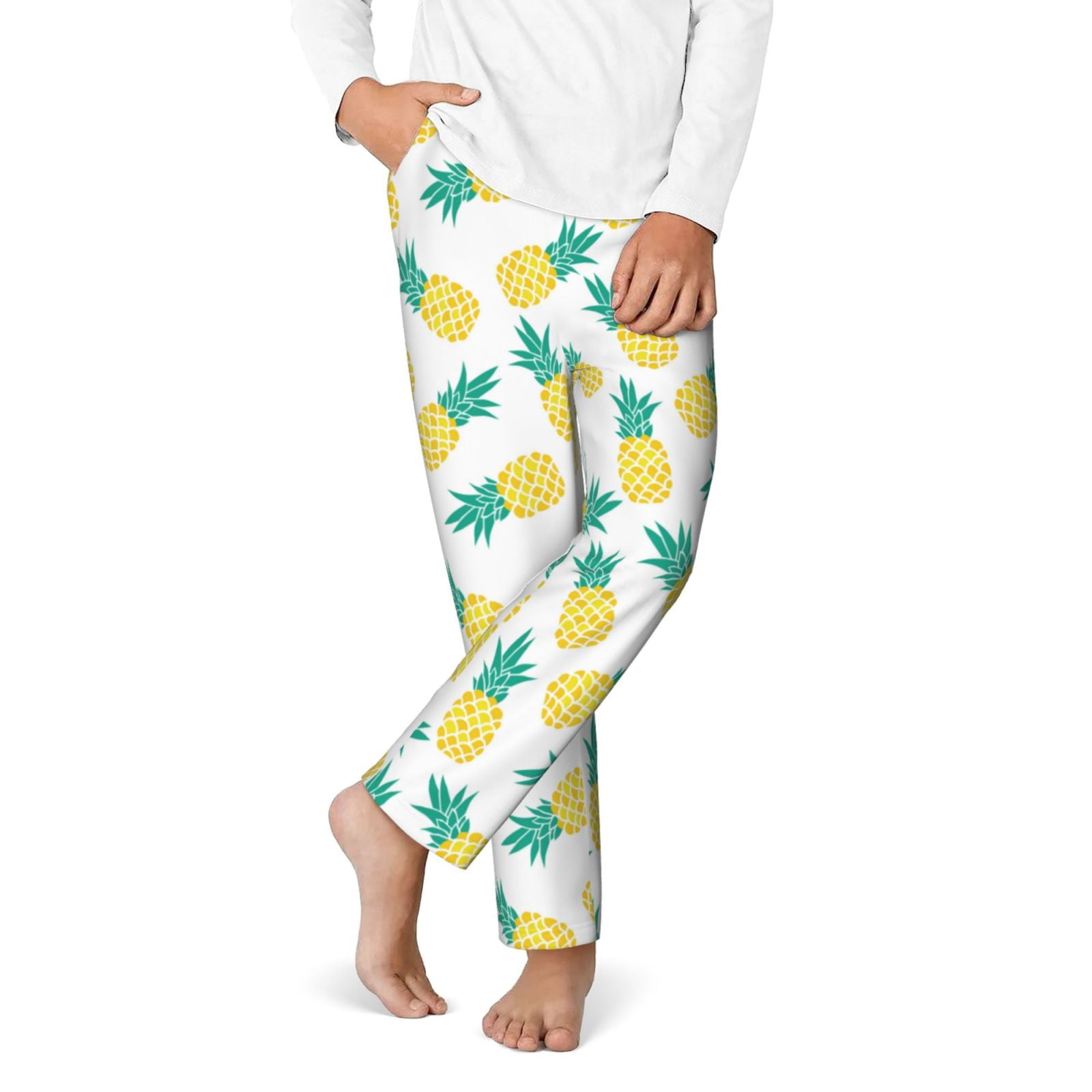 Boys Pajamas Pants - Fresh Pineapple Soft Cotton Kids Pajamas, Comfy ...
