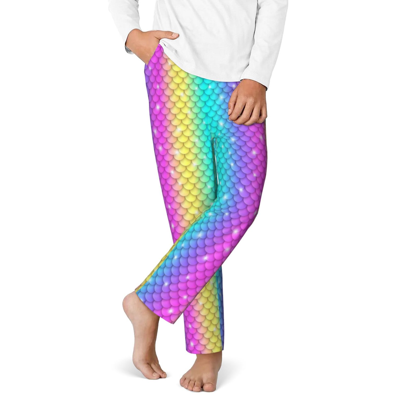 Boys Pajamas Pants - Rainbow Scales2 Soft Cotton Kids Pajamas, Comfy ...