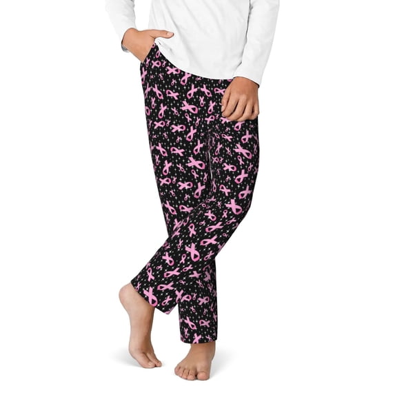 Boys Pajamas Pants - Soft Breast Cancer Awareness-E Cotton Kids Pajamas ...