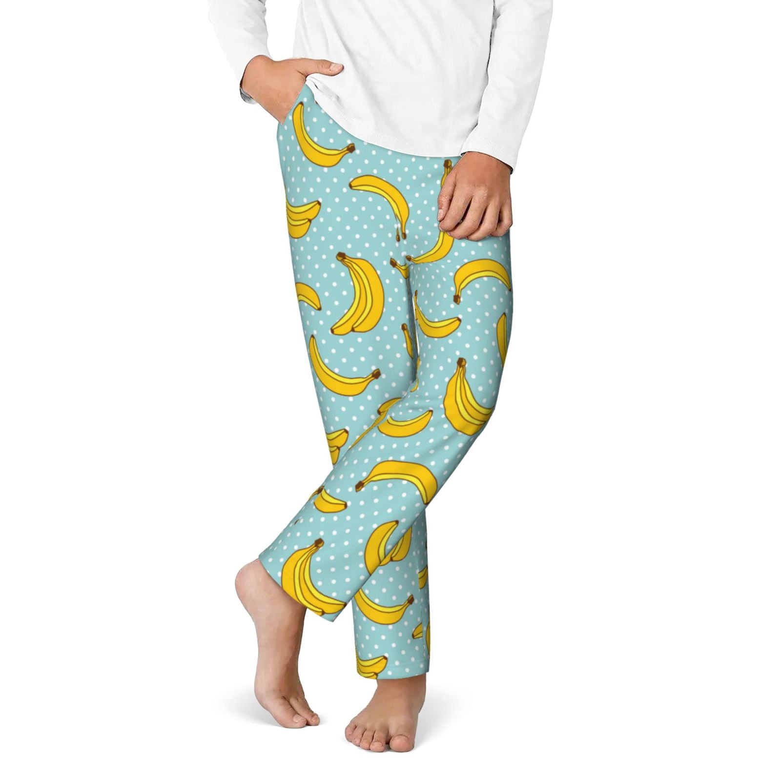 Boys Pajamas Pants - Soft Cute Banana Starry Sky Cotton Kids Pajamas ...