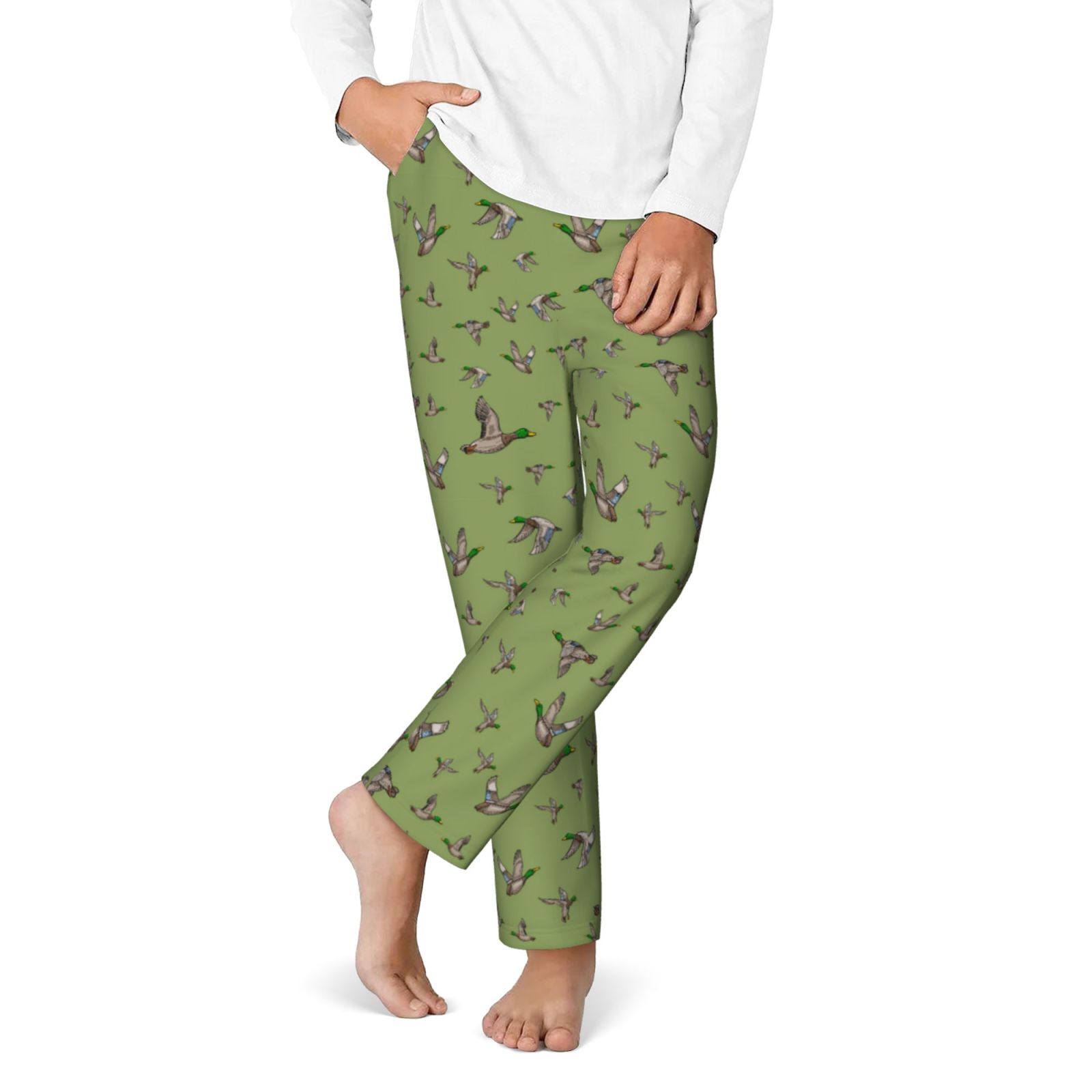 Boys Pajamas Pants - Soft Mallard Duck Cotton Kids Pajamas, Comfy ...