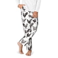 Boys Pajamas Pants - Soft Sketch Chicken Black White Cotton Kids ...