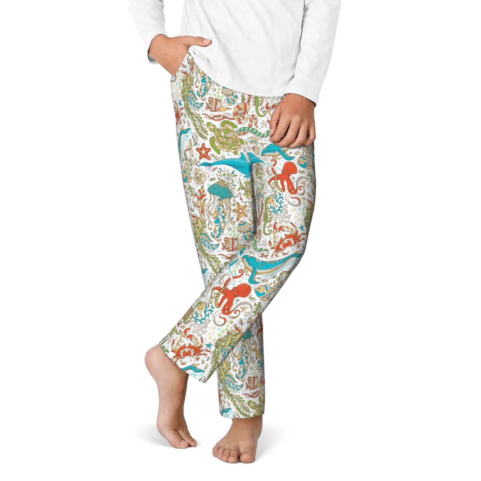 Boys Pajamas Pants - Soft Wild animal Cotton Kids Pajamas, Comfy ...