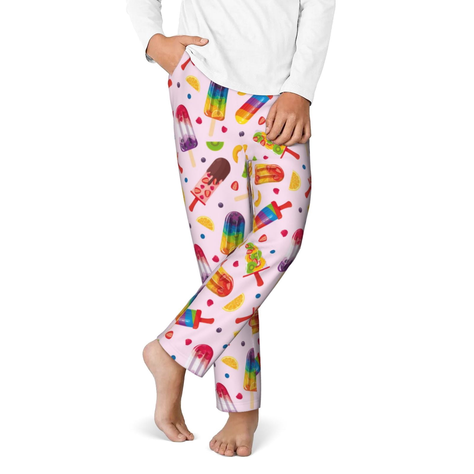Boys Pajamas Pants - Soft cartoon Popsicle Cotton Kids Pajamas, Comfy ...