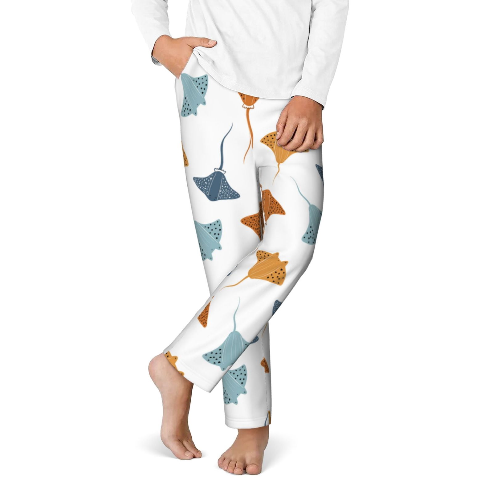 Boys Pajamas Pants - Stingrays Cartoon Cute Soft Cotton Kids Pajamas ...