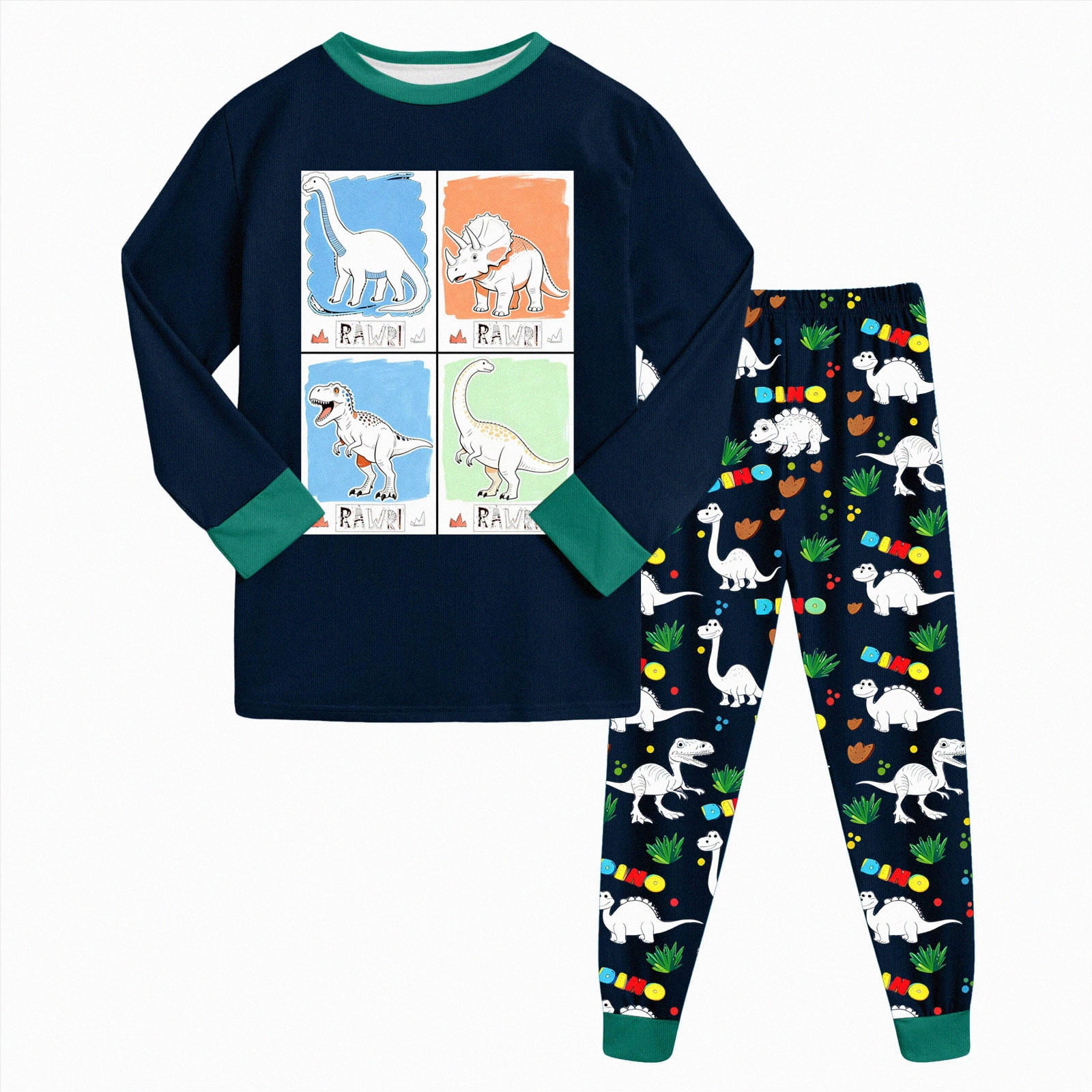 Boys Pajamas Set | Pant, Shirt, Shorts Sleepwear Pjs for Kids | Loose ...