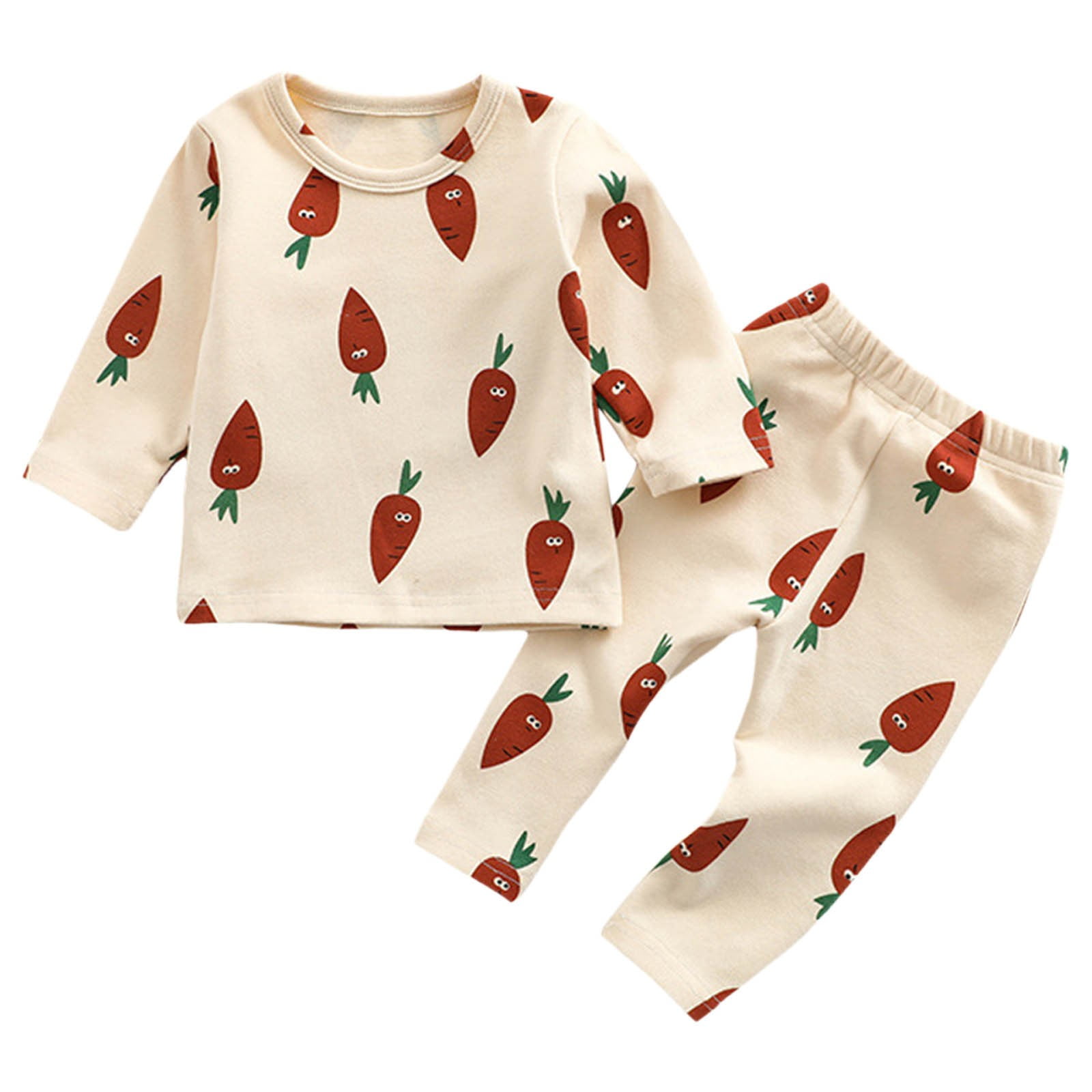 Boys Pajamas Toddler Kids Soft Long Sleeve Cartoon Prints Homepwear ...