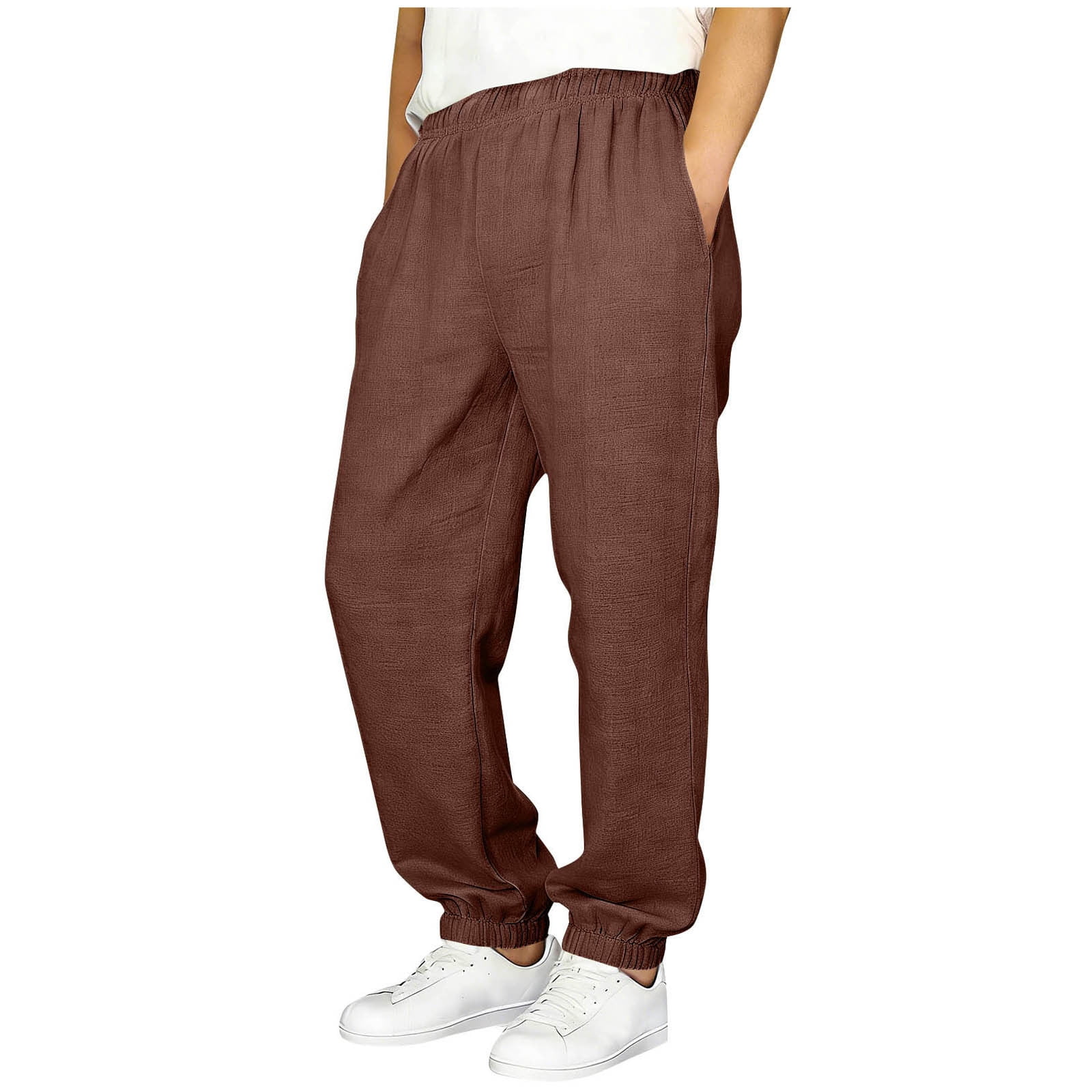 Boys Pants Baggy Elastic Waist Sweatpants Athletic Joggers Causal ...