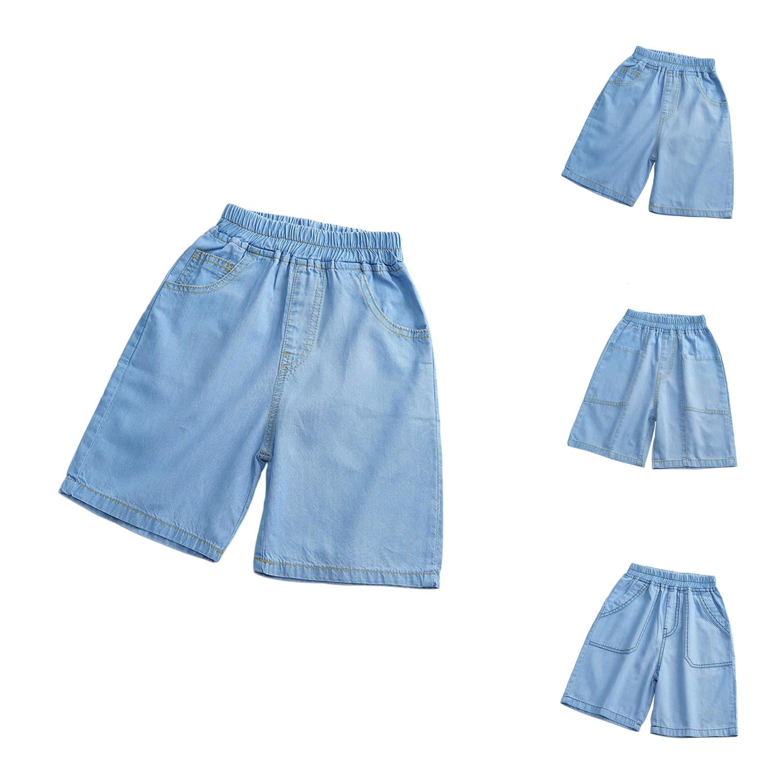 Boys Pants Boys Casual Shorts With Elastic Waist and Large Front ...
